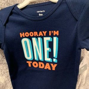 Carter's | One Pieces | Nwt Hooray Im One Onesie | Poshmark